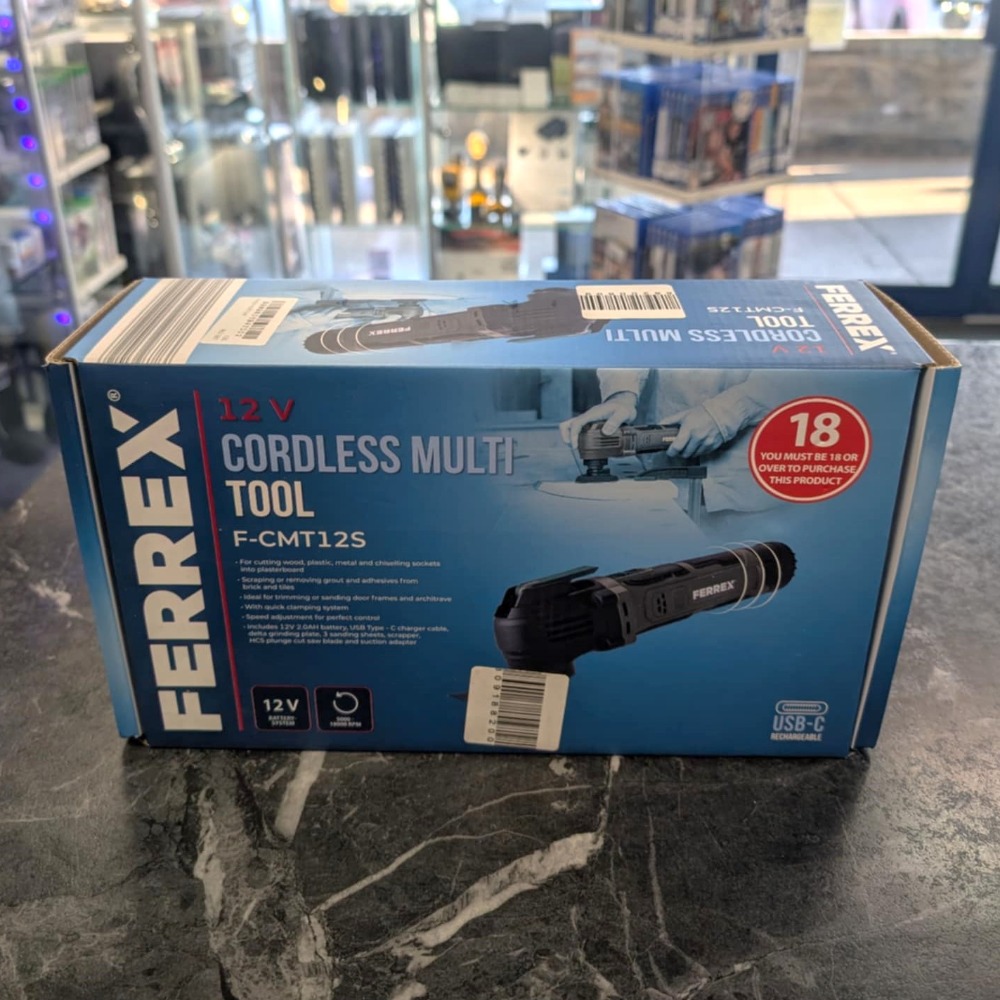 Pre-owned Ferrex 12v Cordless Multi Tool F-CMT12S With Battery - Own4Less